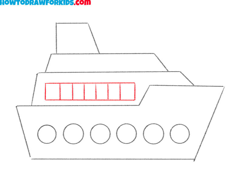 How to Draw a Ship - Easy Drawing Tutorial For Kids