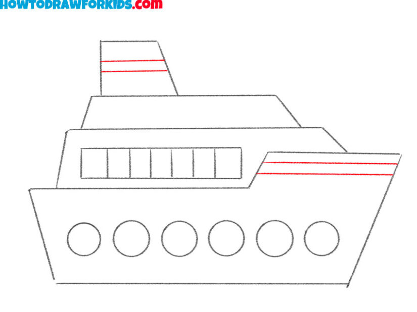 How to Draw a Ship - Easy Drawing Tutorial For Kids