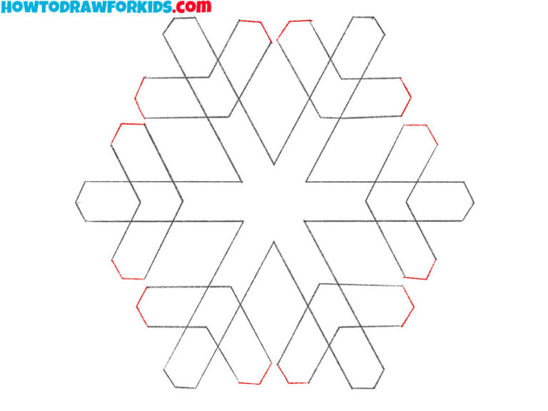 How to Draw a Snowflake - Easy Drawing Tutorial For Kids