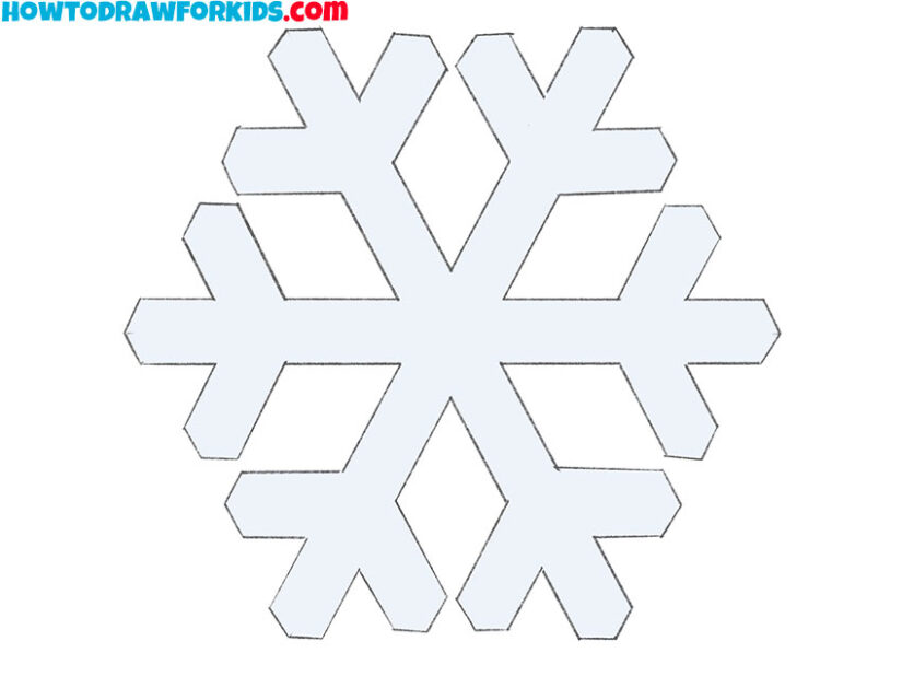 How to Draw a Snowflake - Easy Drawing Tutorial For Kids