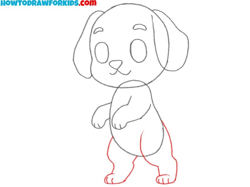 How to Draw a Standing Dog - Easy Drawing Tutorial For Kids