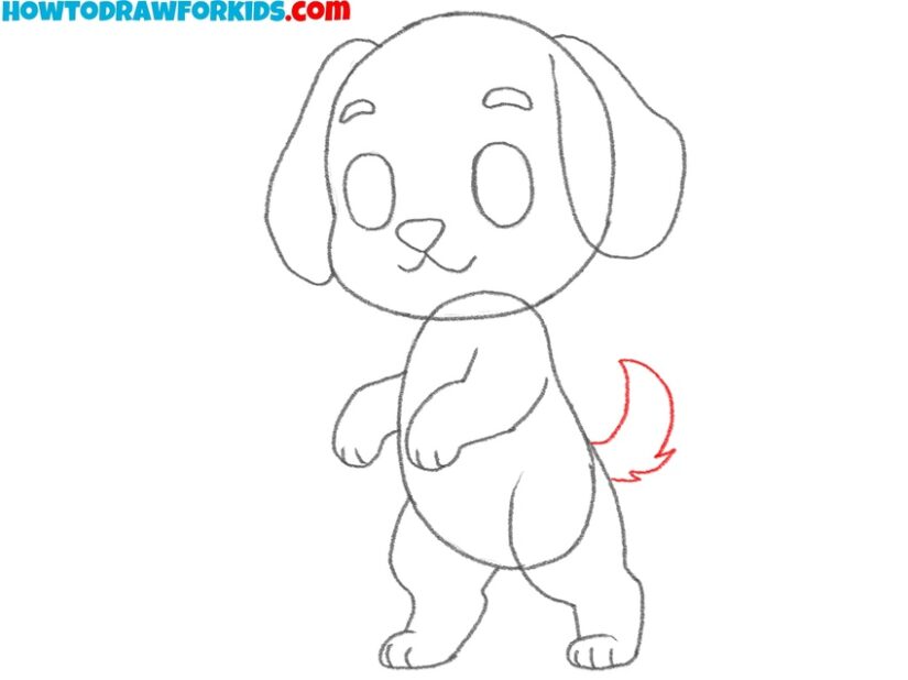 How to Draw a Standing Dog - Easy Drawing Tutorial For Kids