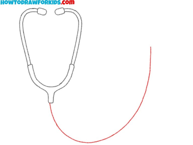 How to Draw a Stethoscope - Easy Drawing Tutorial For Kids