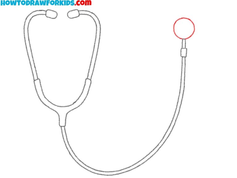 How to Draw a Stethoscope - Easy Drawing Tutorial For Kids
