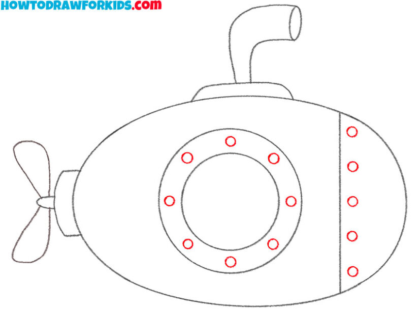 How to Draw a Submarine - Easy Drawing Tutorial For Kids