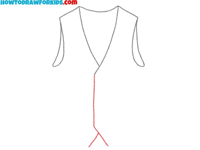 How to Draw a Vest - Easy Tutorial For Kids