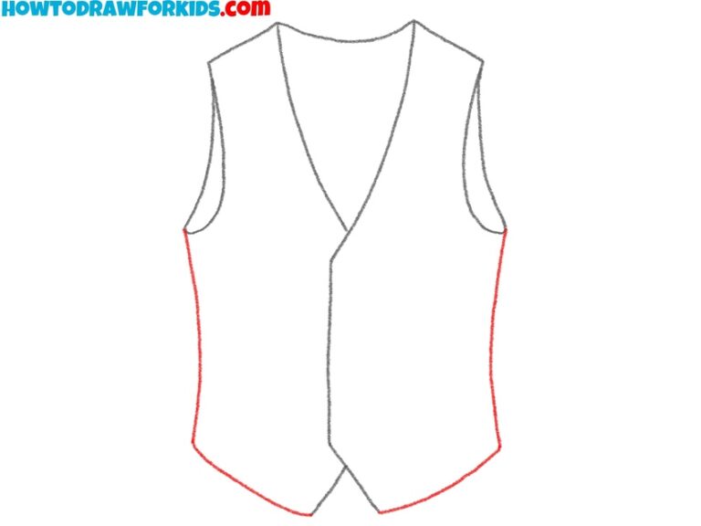 How to Draw a Vest - Easy Tutorial For Kids