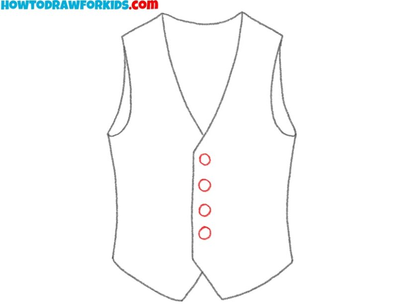 How to Draw a Vest - Easy Tutorial For Kids