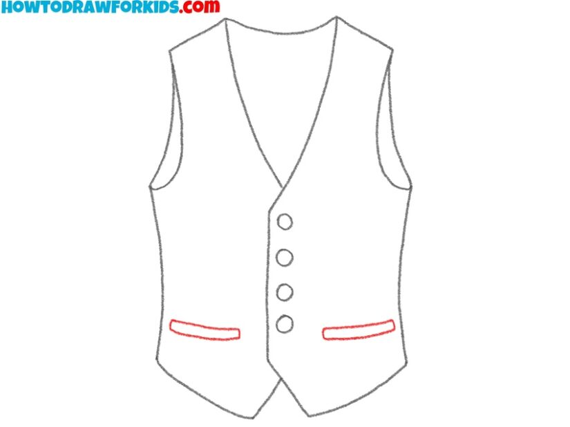 How to Draw a Vest - Easy Tutorial For Kids