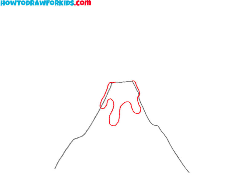 How to Draw a Volcano - Easy Drawing Tutorial For Kids