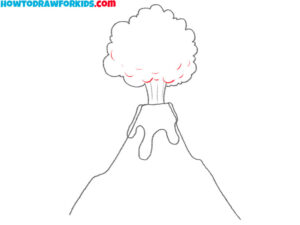 How to Draw a Volcano - Easy Drawing Tutorial For Kids