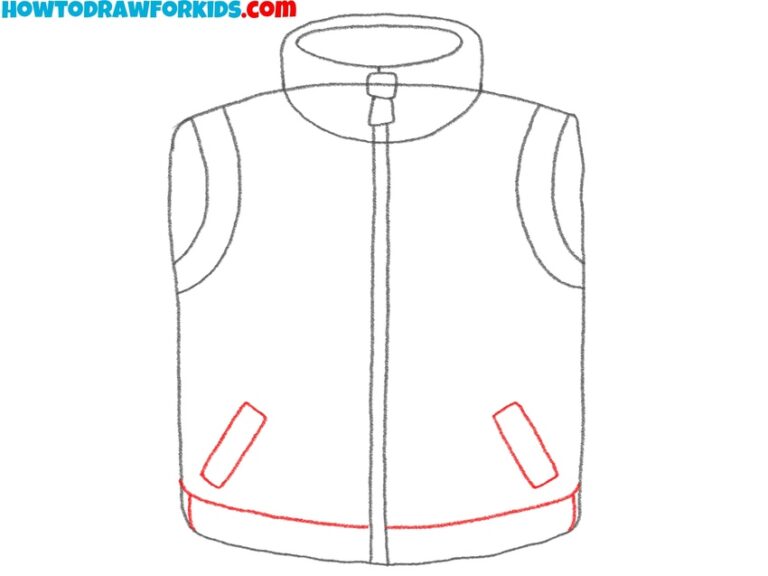 How to Draw a Winter Vest - Easy Drawing Tutorial