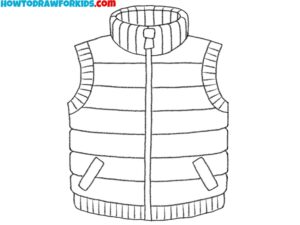 How to Draw a Winter Vest - Easy Drawing Tutorial