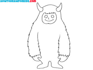 How to Draw a Yeti - Easy Tutorial For Kids