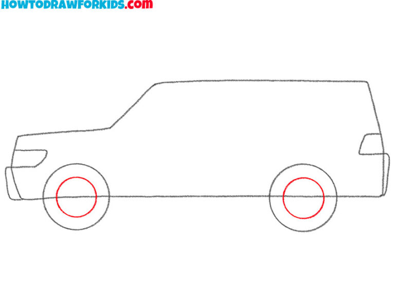 How to Draw an SUV - Easy Tutorial For Kids