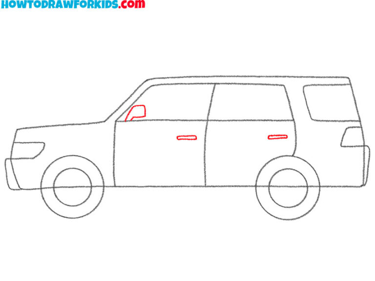 How to Draw an SUV - Easy Tutorial For Kids
