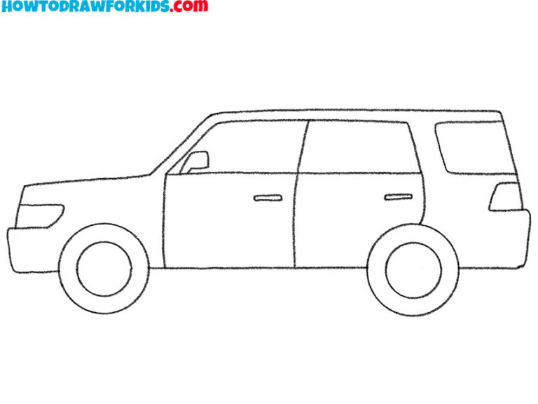 How to Draw an SUV - Easy Tutorial For Kids