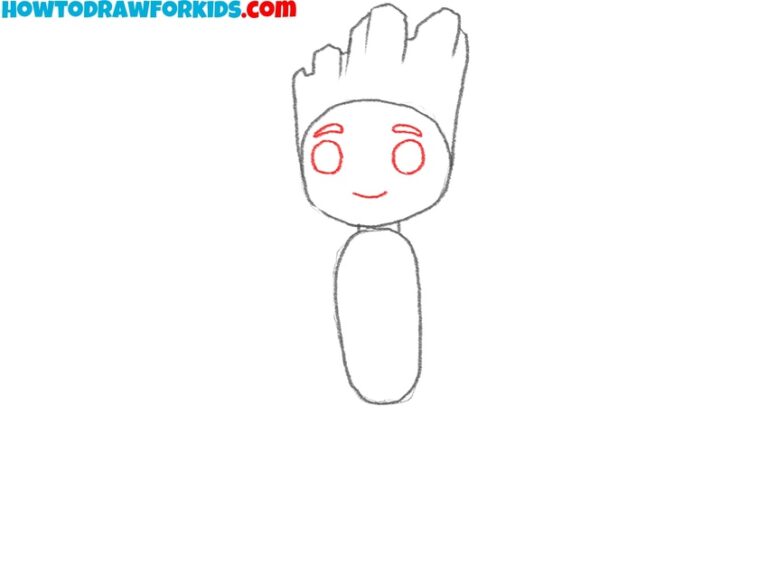 How to Draw Groot - Easy Drawing Tutorial For Kids