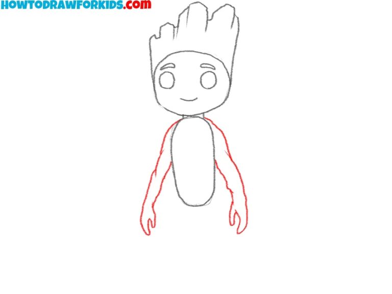 How to Draw Groot - Easy Drawing Tutorial For Kids