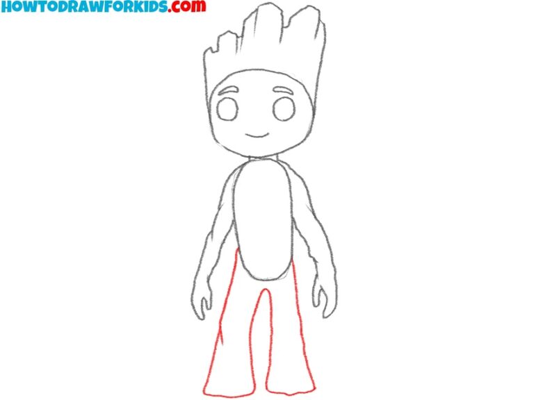 How to Draw Groot - Easy Drawing Tutorial For Kids