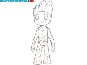 How to Draw Groot - Easy Drawing Tutorial For Kids