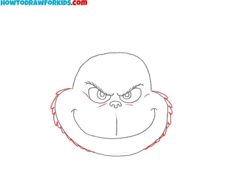 How to Draw the Grinch’s Face - Easy Drawing Tutorial For Kids