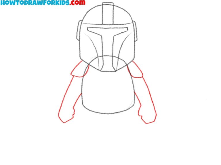 How to Draw the Mandalorian - Easy Drawing Tutorial For Kids
