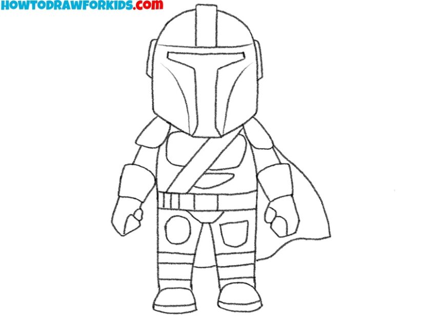 How to Draw the Mandalorian - Easy Drawing Tutorial For Kids