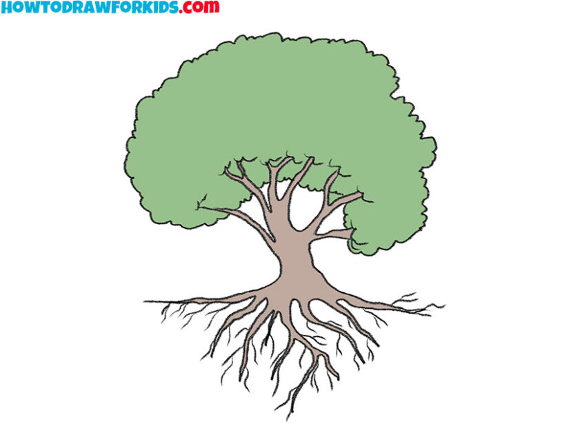 How to Draw the World Tree - Easy Drawing Tutorial For Kids