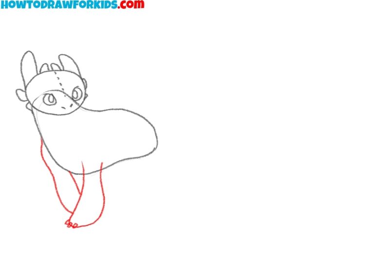 How to Draw Toothless - Easy Drawing Tutorial For Kids