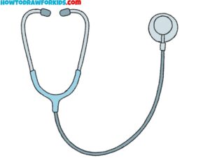 How to Draw a Stethoscope - Easy Drawing Tutorial For Kids