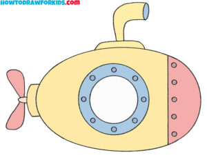 How to Draw a Submarine - Easy Drawing Tutorial For Kids