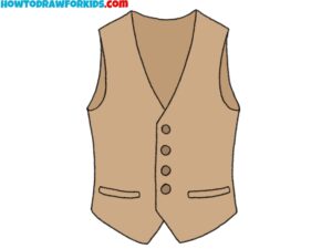 How to Draw a Vest - Easy Tutorial For Kids