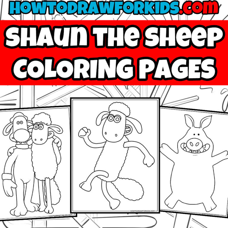 Shaun the Sheep Coloring Pages - Free Printables