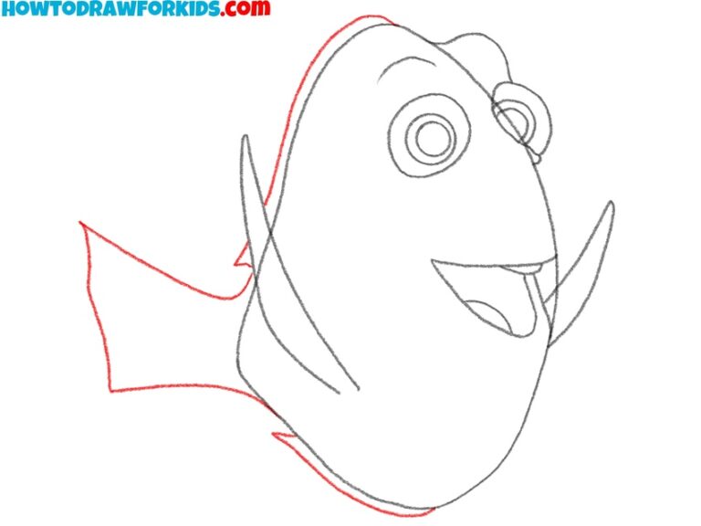 How to Draw Dory - Easy Drawing Tutorial For Kids