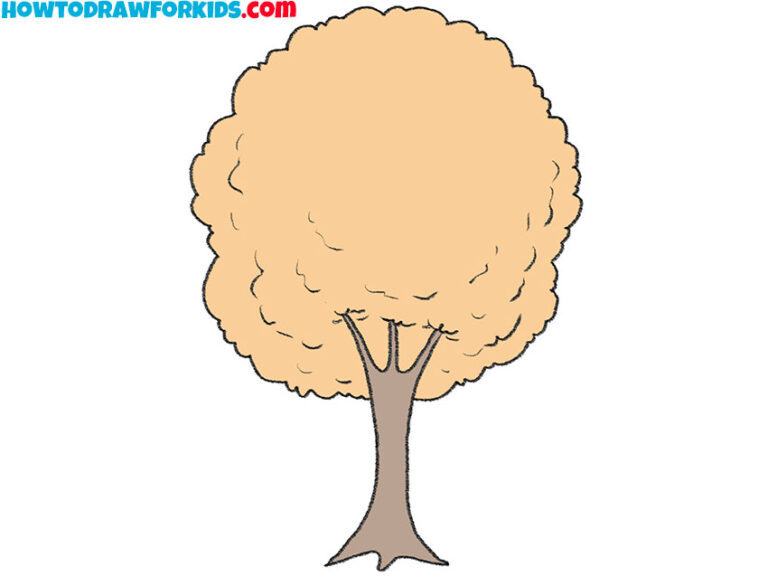 How to Draw a Fall Tree - Easy Drawing Tutorial For Kids