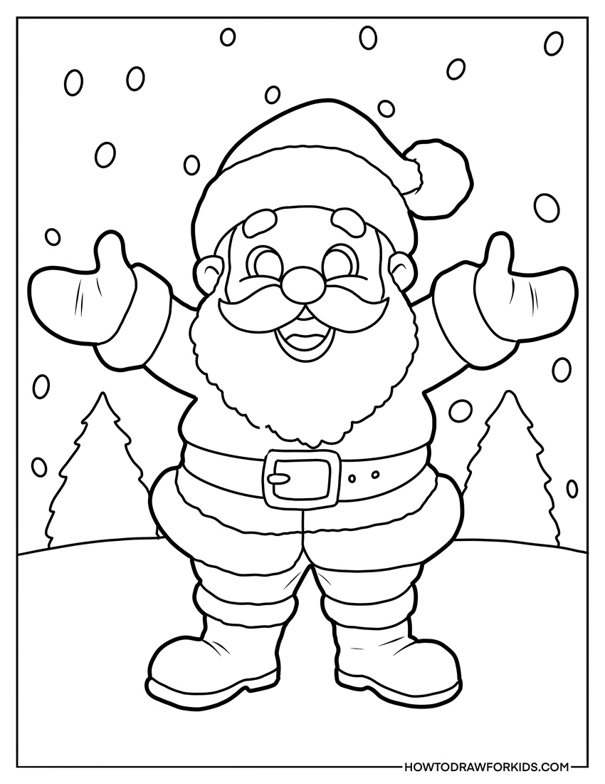 Santa Claus Coloring Pages - Free Printables