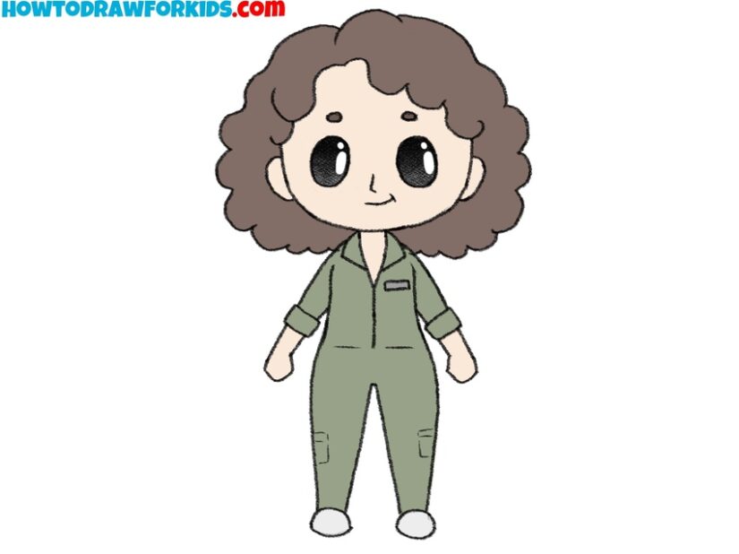 How to Draw Ellen Ripley - Easy Drawing Tutorial For Kids