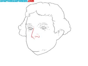 How to Draw Thomas Jefferson - Easy Drawing Tutorial For Kids