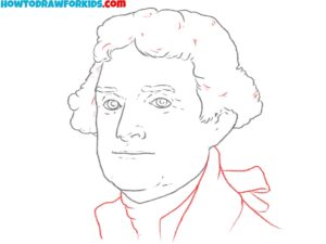 How to Draw Thomas Jefferson - Easy Drawing Tutorial For Kids