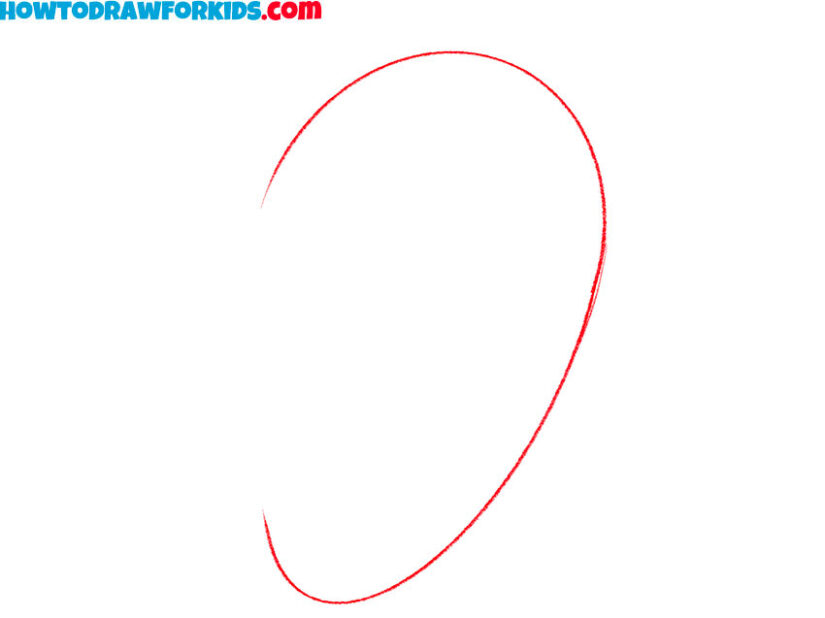 How to Draw an Ear - Easy Drawing Tutorial For Kids