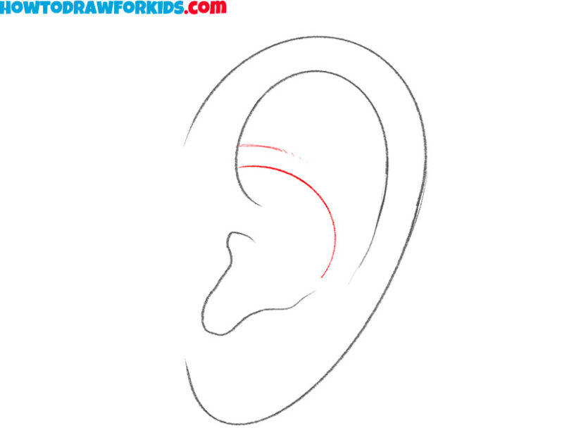 How to Draw an Ear - Easy Drawing Tutorial For Kids