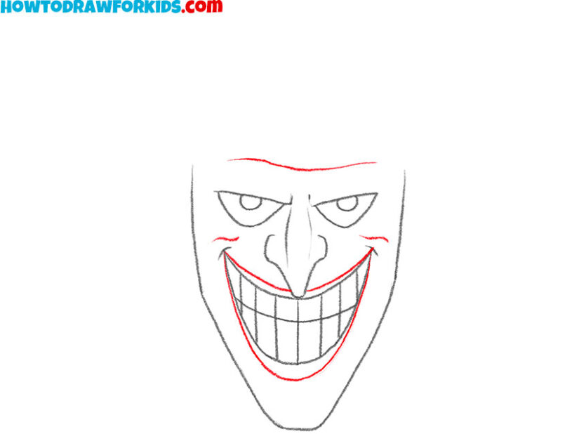 How to Draw The Joker Face - Easy Drawing Tutorial For Kids