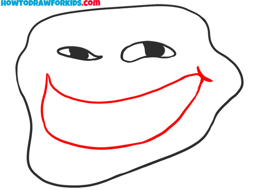 How to Draw Trollface - Easy Drawing Tutorial For Kids