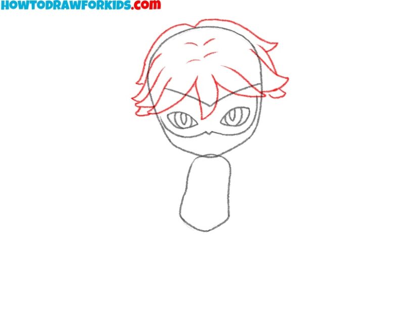 How to Draw Cat Noir - Easy Drawing Tutorial For Kids