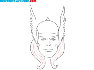 How to Draw Thor Face - Easy Drawing Tutorial For Kids