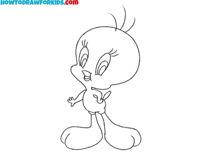 How to Draw Tweety - Easy Drawing Tutorial For Kids