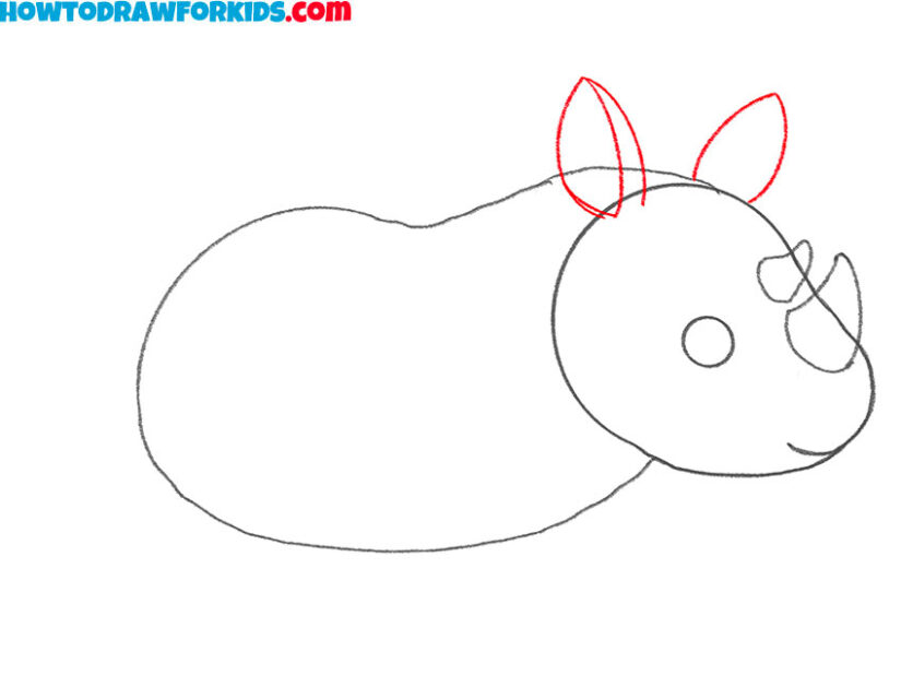 How to Draw a Rhinoceros - Easy Drawing Tutorial For Kids