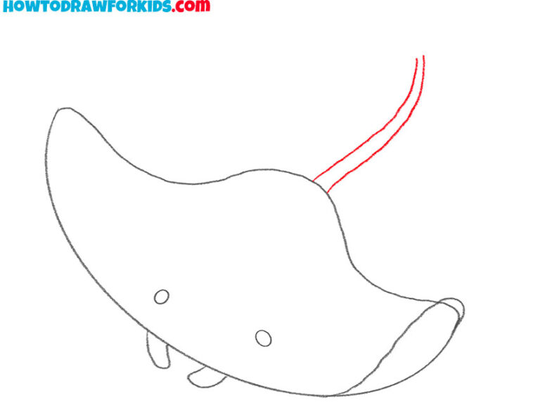 How to Draw a Stingray - Easy Drawing Tutorial For Kids