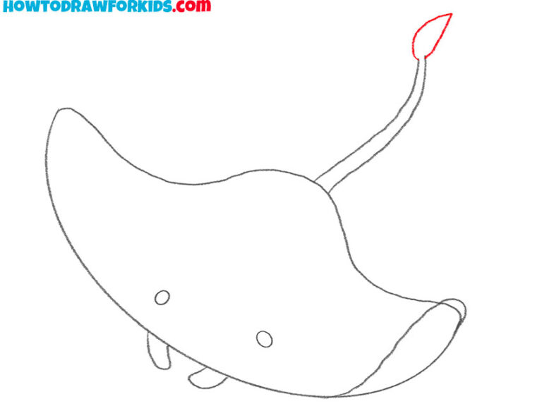 How to Draw a Stingray - Easy Drawing Tutorial For Kids